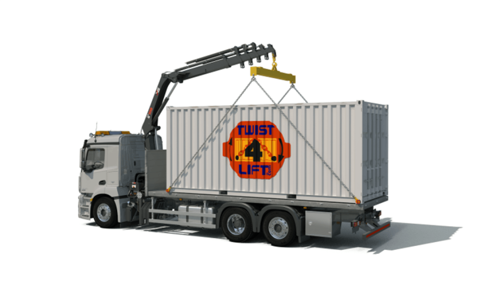 Universele containerhaak Twist4Lift - Hijsspecialist.nl